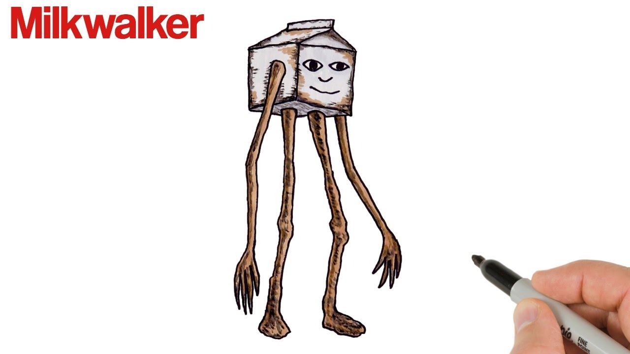 How to Draw Milkwalker Ambassador | Trevor Henderson Drawings - YouTube