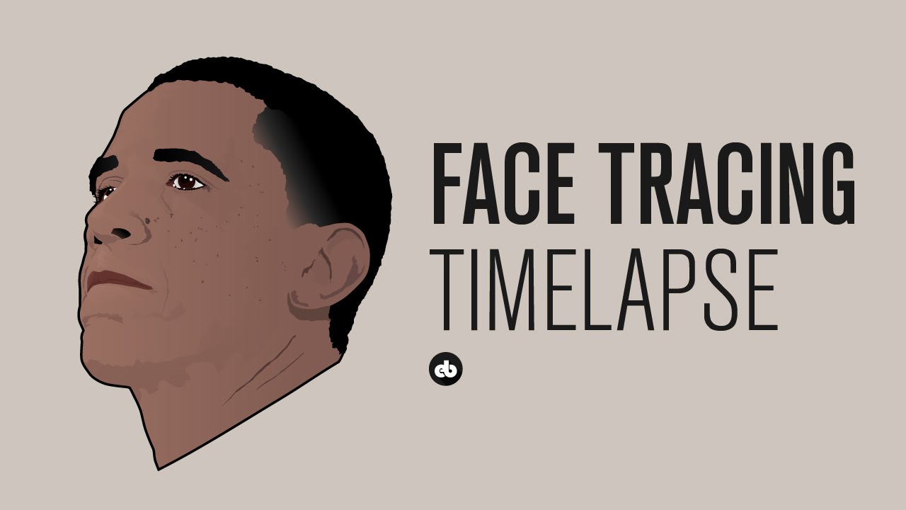 Vector face tracing in Illustrator - Timelapse (Obama) - YouTube