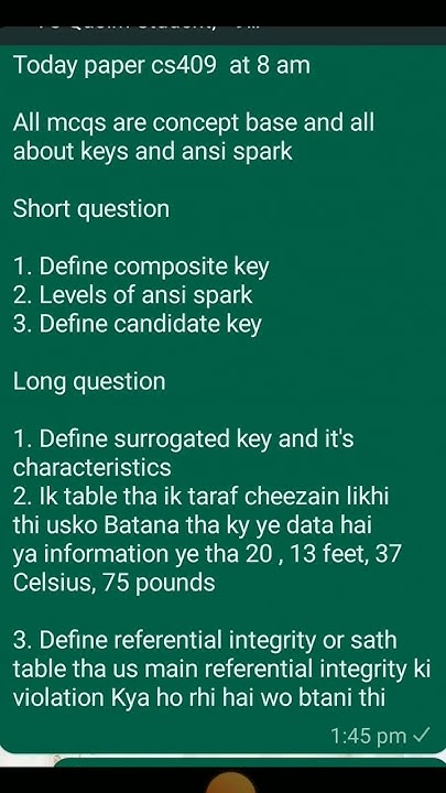 CS409 Mid Term Paper Fall 2023 #cs409 #midterm #vu - YouTube