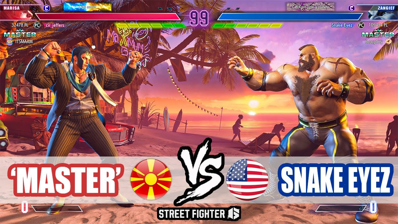 SF6 'Master (Marisa) VS Snake Eyez (Znagief)【Street Fighter 6】 - YouTube
