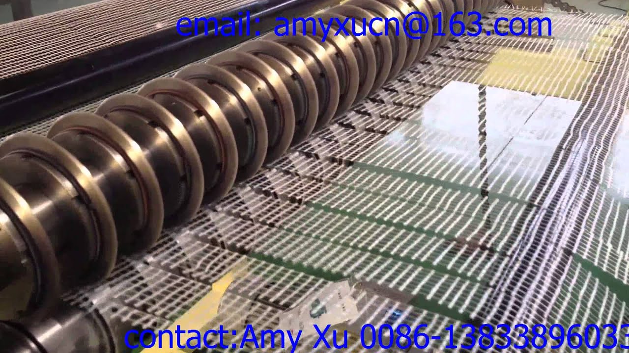 fiber glass mesh cutting machine1 - YouTube