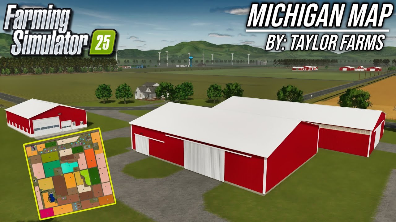 Michigan Map by Taylor Farms | Farming Simulator 25 - YouTube