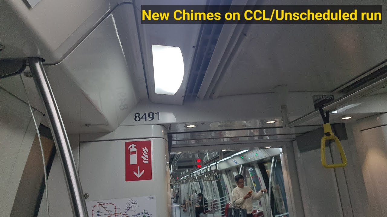 [New Chime on CCL/ Unscheduled TRN] SMRT TRAINS Ride From Promenade to ...