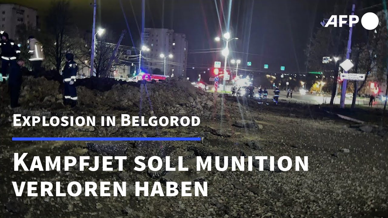 Explosion in Belgorod: Kampfjet verlor laut Moskau Munition über ...