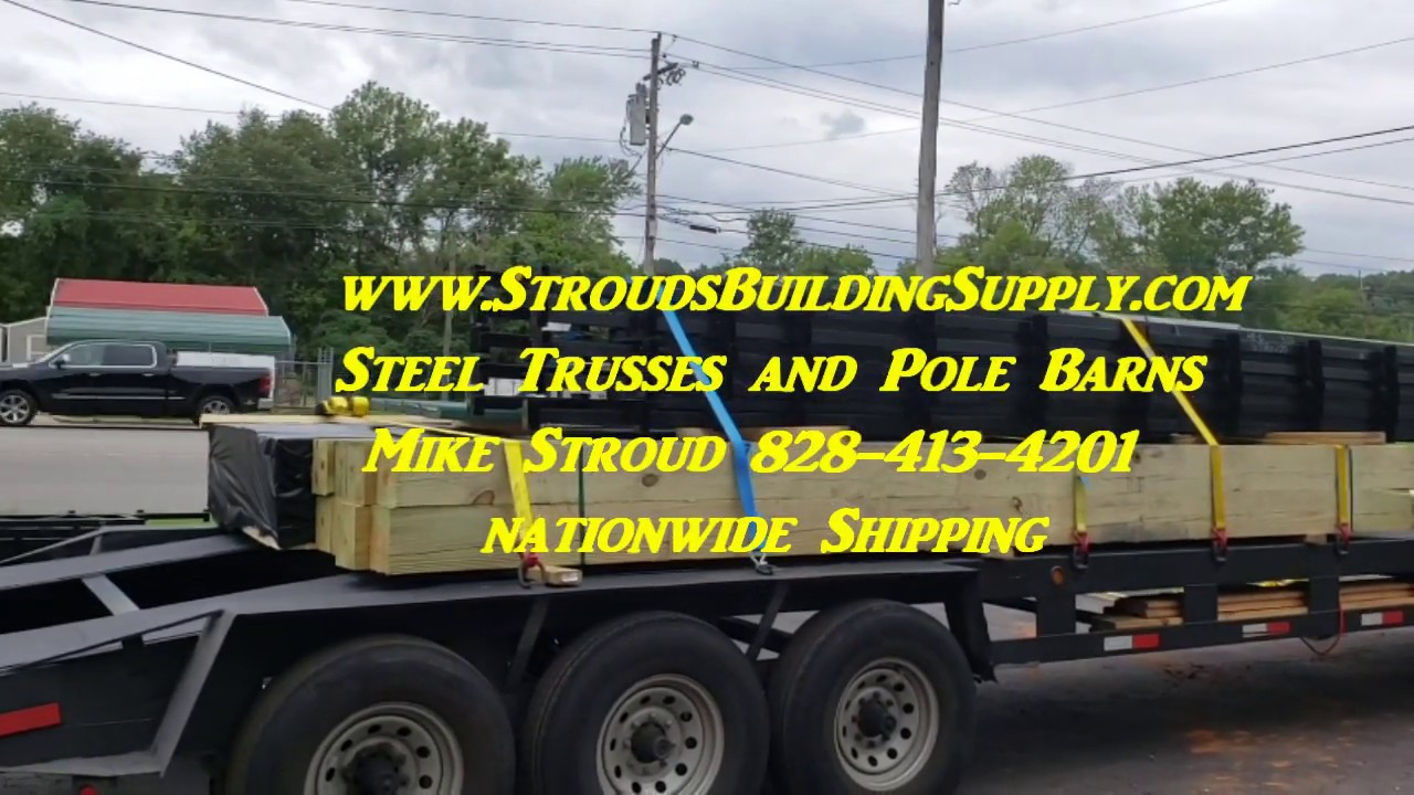 STEEL TRUSSES 50' Clear Span NATIONWIDE Shipping Best PRICES - YouTube