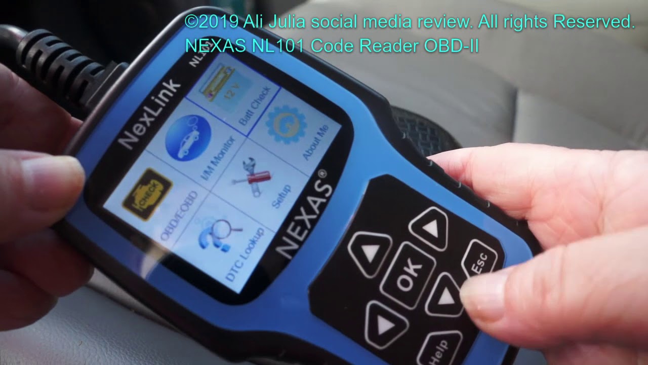 NEXAS NL 101 Code Reader ODBII (product review) - YouTube