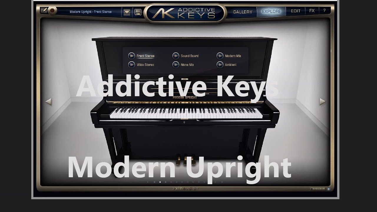 Addictive Keys Modern Upright Piano by XLN Audio - No Talking - YouTube