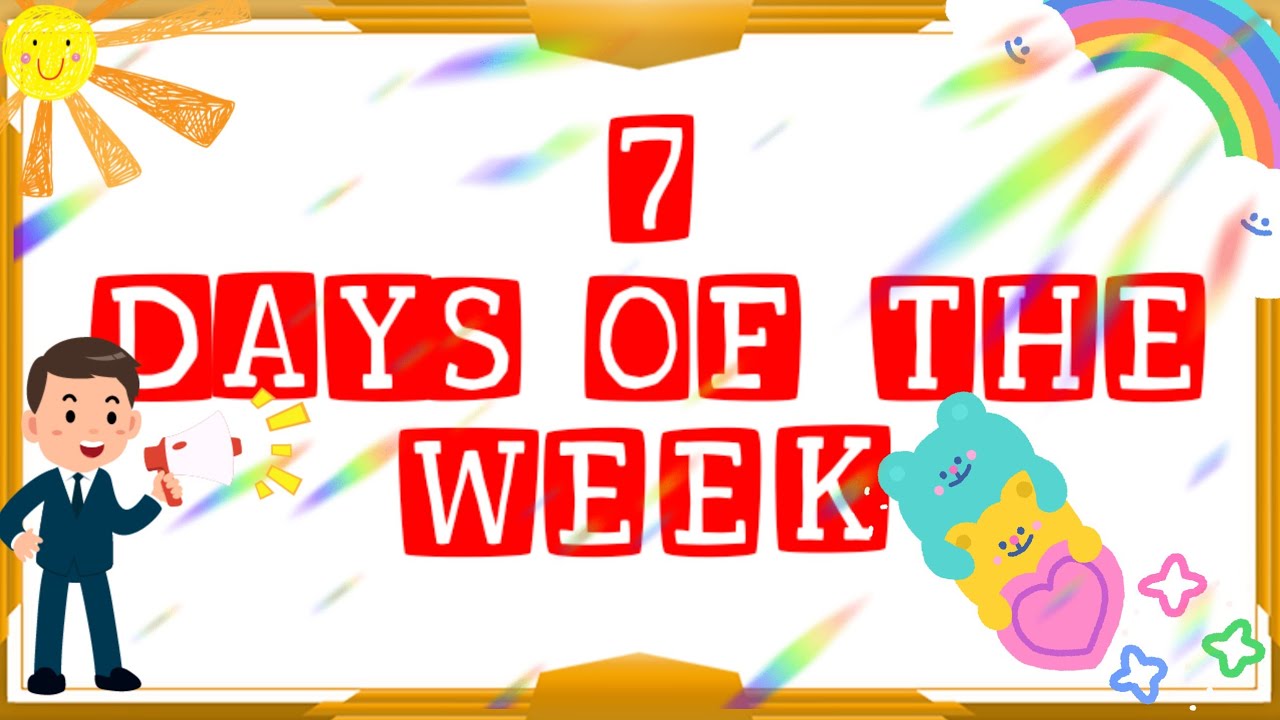 Days of the week || 7 Days name || Kids enjoy days name - YouTube