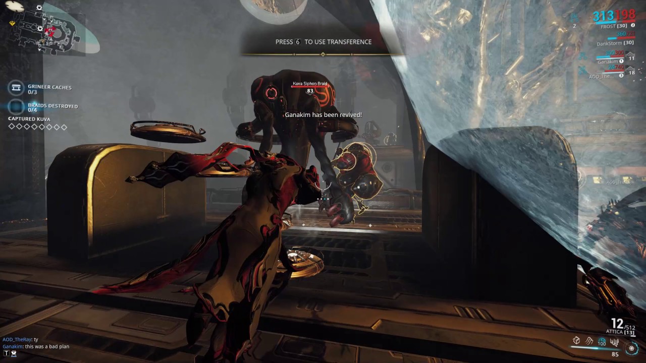 Warframe Kuva flood 3 player with lag - YouTube