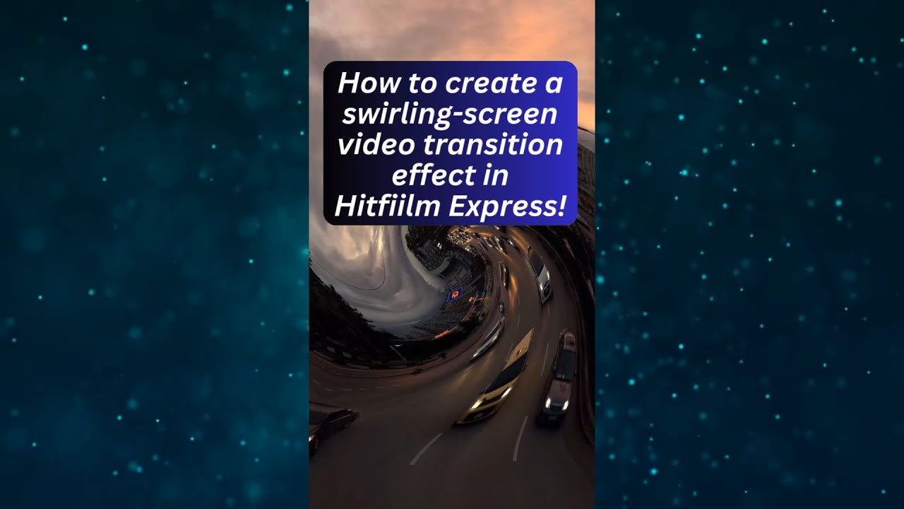 How to create a Vortex style video transition effect in Hitfilm Express - YouTube