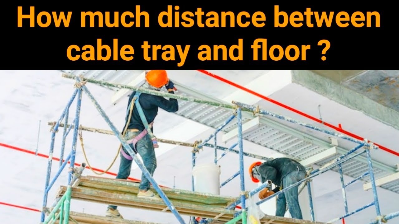 How to install electrical cable tray for power cables - YouTube