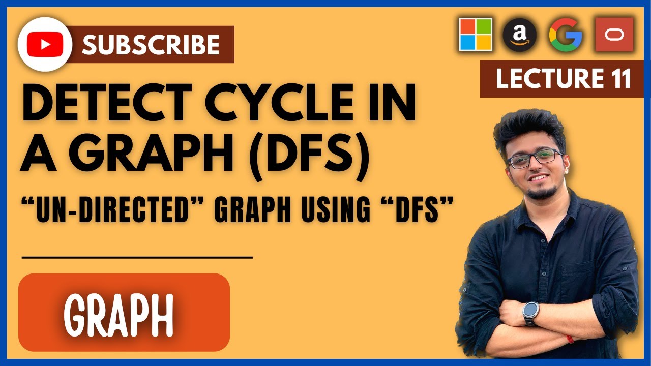 Graph Tutorial 11 Detect A Cycle In An Undirected Graph Using Dfs 4016