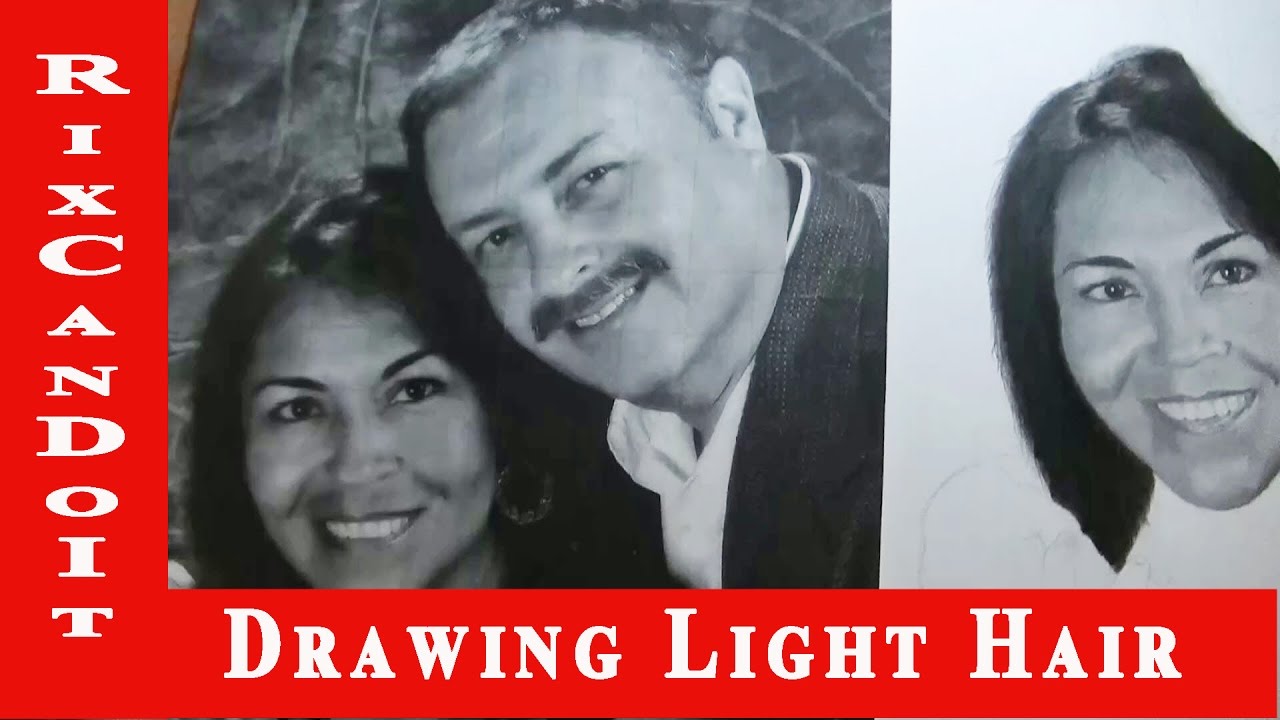 HOW TO DRAW Light Hair Quick and Easy | Realistic Drawing Tutorial ...