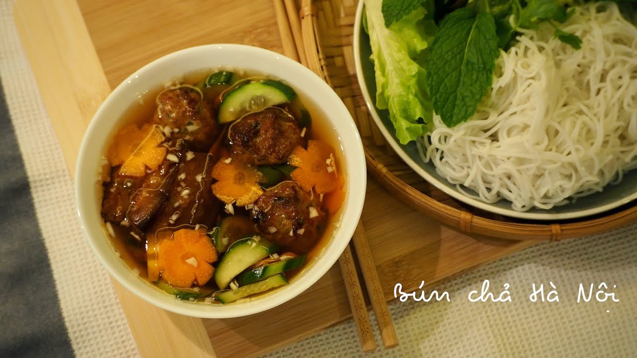 #6 Easy Vietnamese recipe | Bún Chả - Grilled pork noodles - YouTube