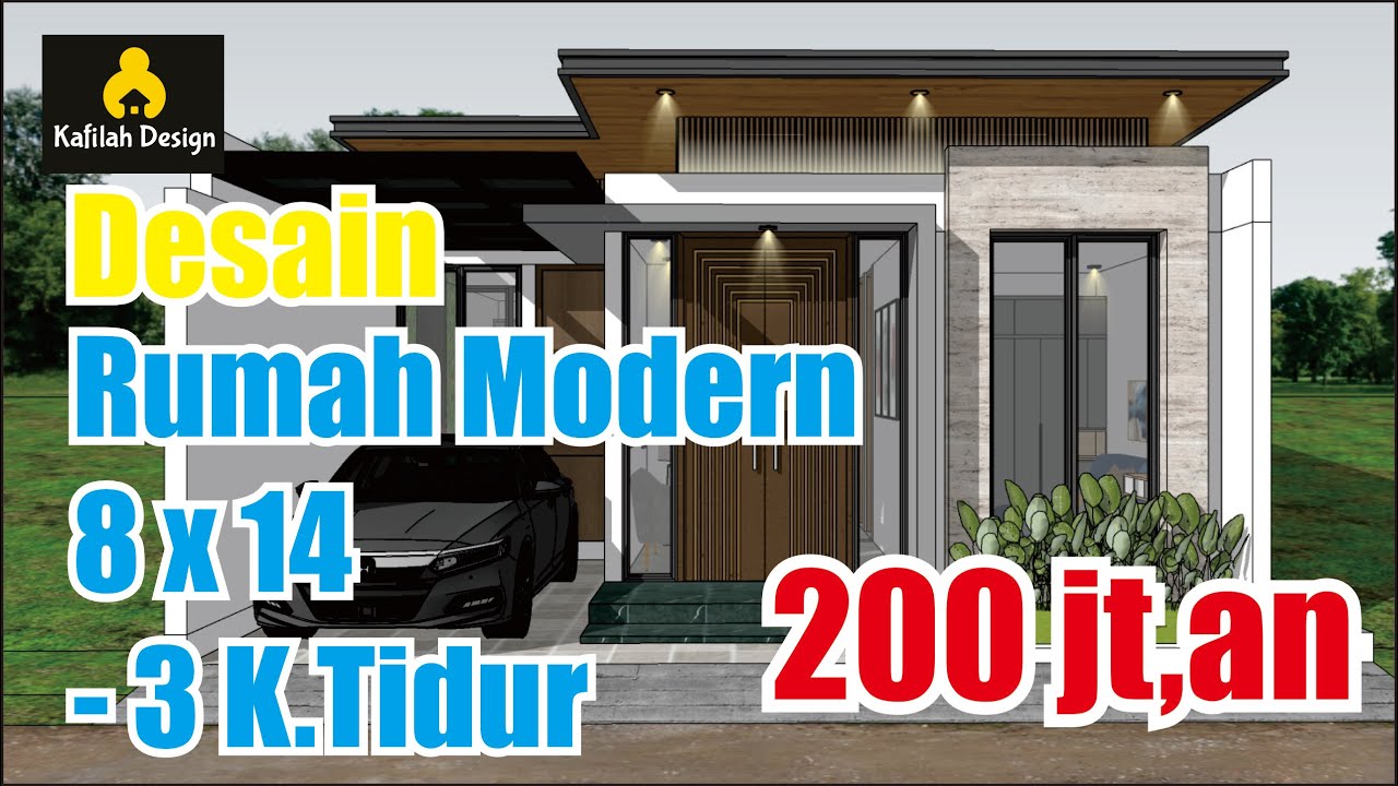 DESAIN RUMAH GRATIS INI CUMA BUAT KALIAN | DESAIN RUMAH 8 X 14 |#desain ...