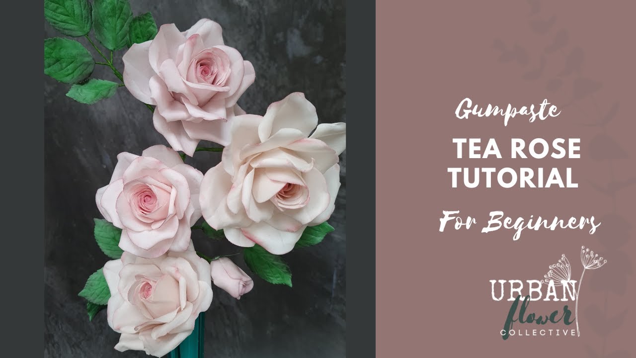 How to make a classic gumpaste / flower paste/ sugar Rose - a step by ...