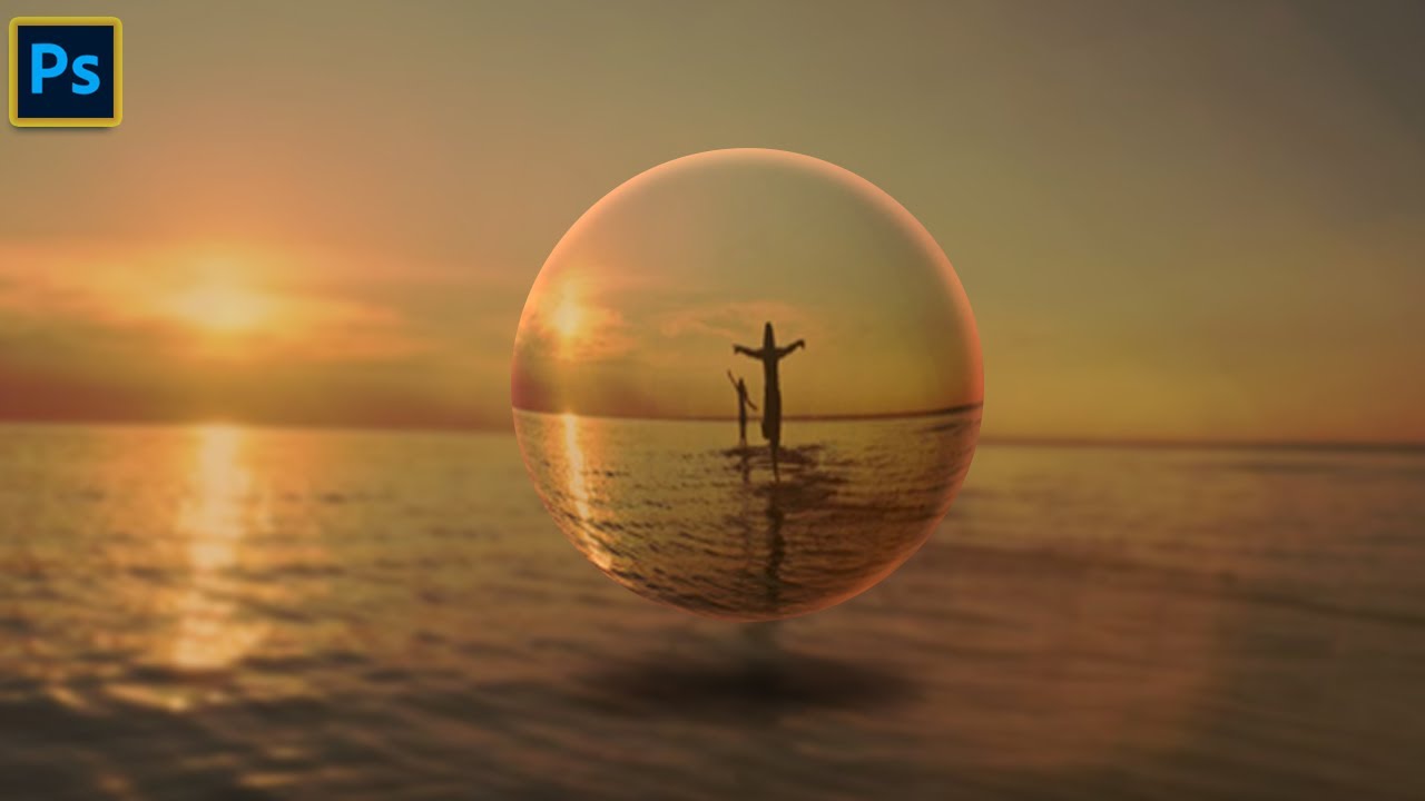 How To Make Crystal Ball Effect in Photoshop | Glass Ball Effect ...