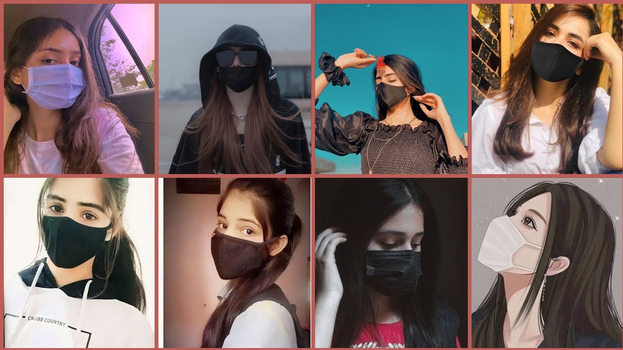 girl dp with mask //whatsapp dpz//selfie poses ideas//profile picture ...