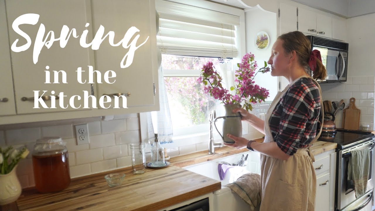 SPRING DAY IN THE KITCHEN | Spend the day baking, cleaning & creating ...