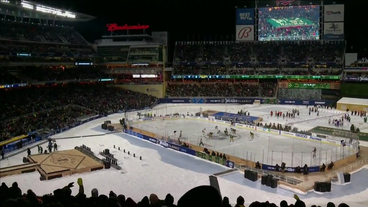 Target Field Holds Annual Winter Classic - YouTube