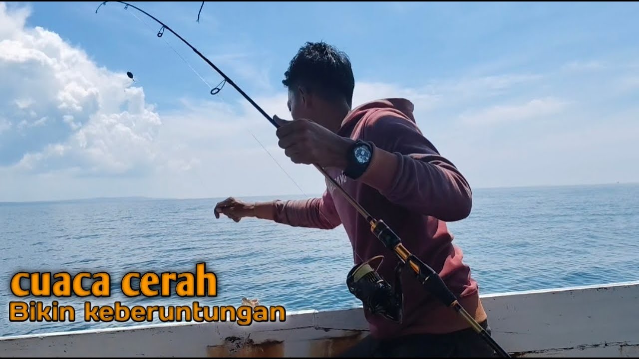 Mancing perdana, setelah selesainya angin badai lautan, - YouTube