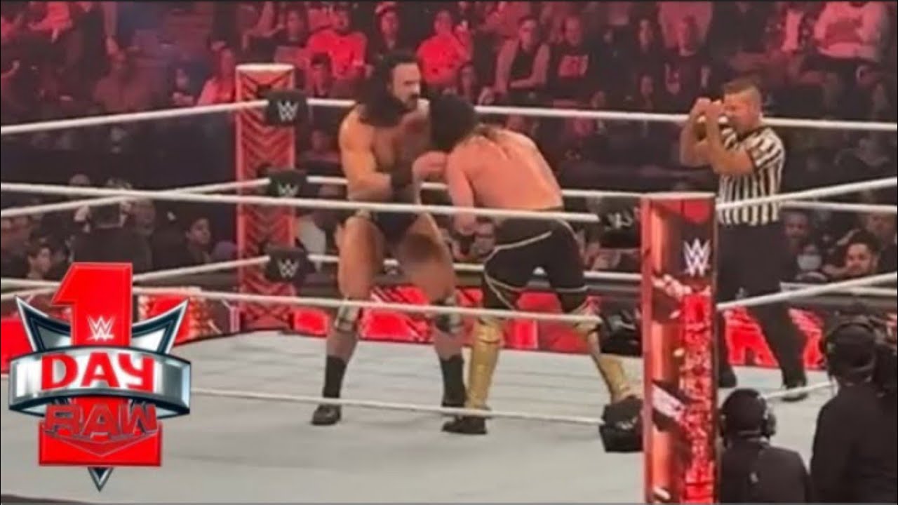 Drew McIntyre vs Seth Rollins - WWE Raw Day One 1/1/2024 - YouTube