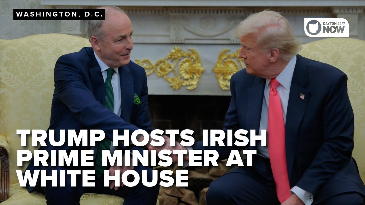 Trump hosts Irish PM at White House ahead of St. Patrick's Day, talks ...