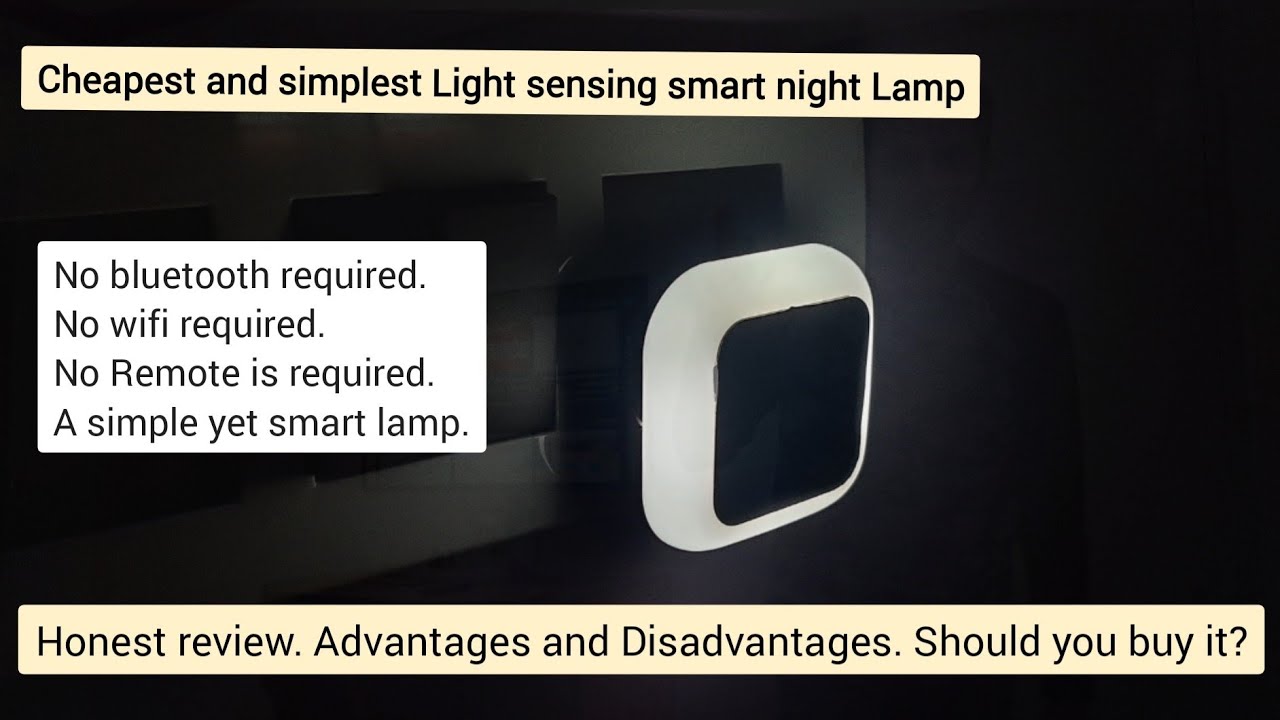 Automatic ON & OFF Night lamp. light & dark sensing smart LED ...