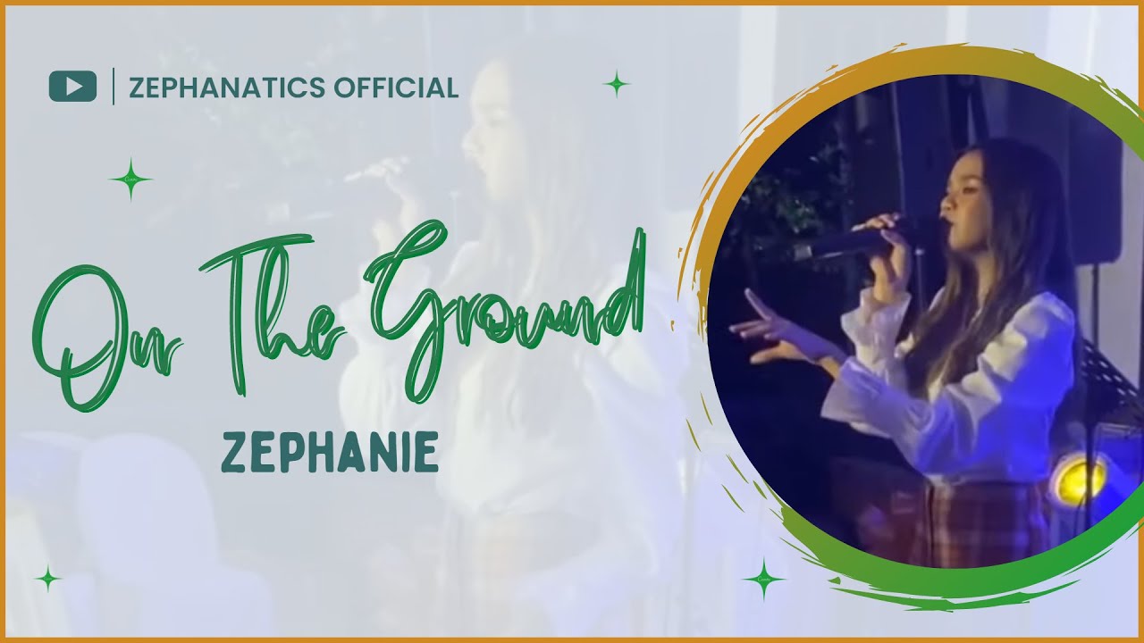 Zephanie sings 'On the Ground' LIVE! | Zephanatics Official - YouTube
