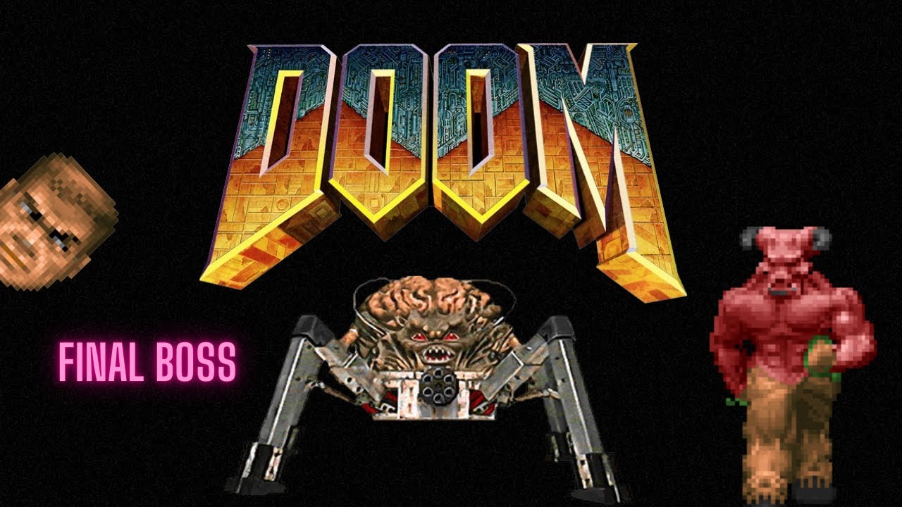 DOOM (1993) Final boss (original Final boss) 4K - YouTube