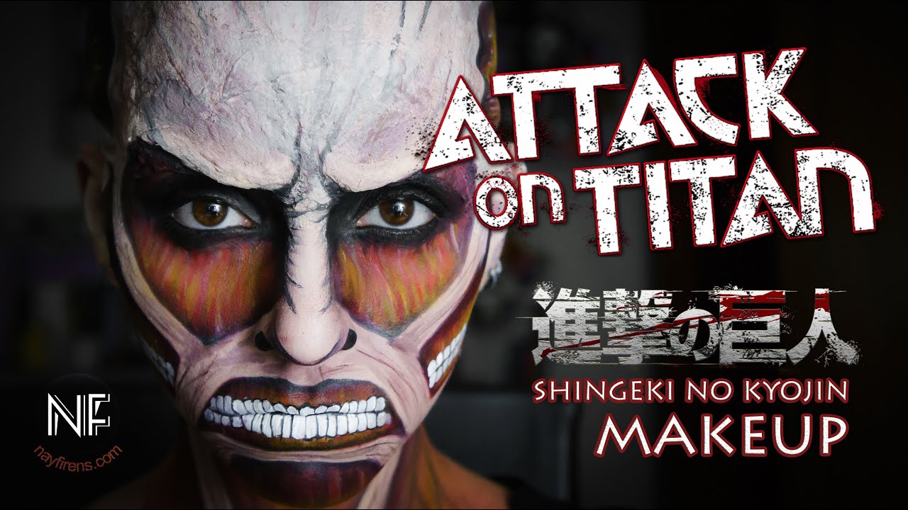 COLOSSAL TITAN | Shingeki no Kyojin Makeup Tutorial (Attack on Titan ...