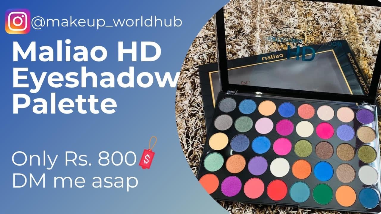 Maliao HD professional eyeshadow palette || review - YouTube