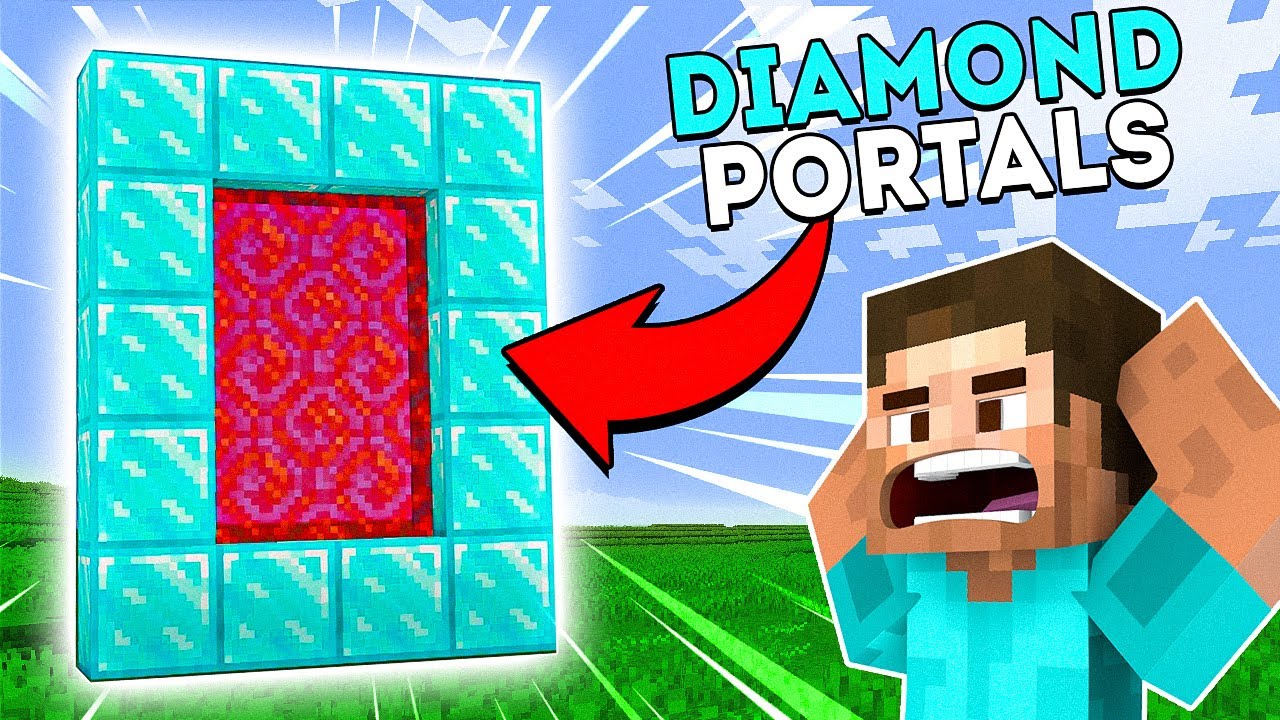 Minecraft But I Can Craft Custom Portals - YouTube