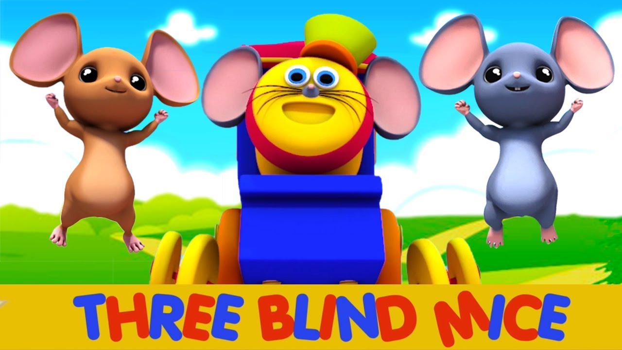 Bob kereta api | Tiga tikus buta | sajak untuk anak anak | Three Blind ...