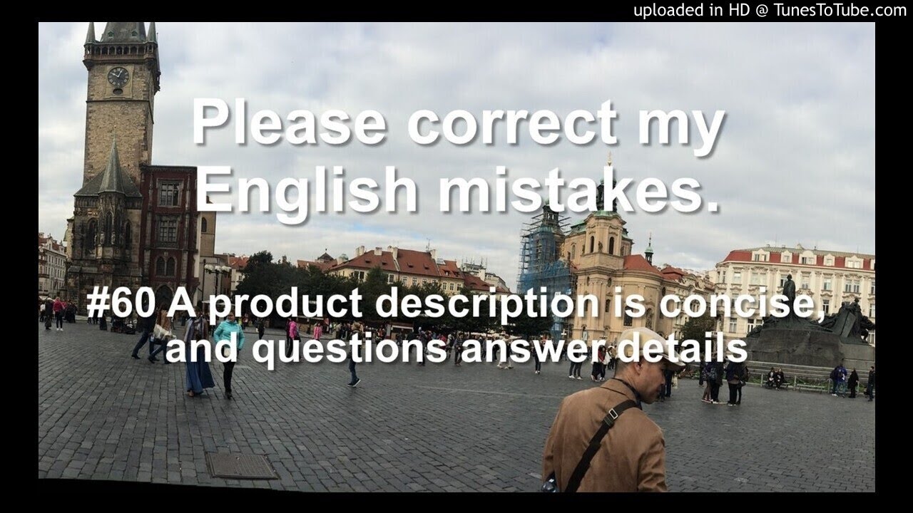 Please correct my English mistakes - YouTube