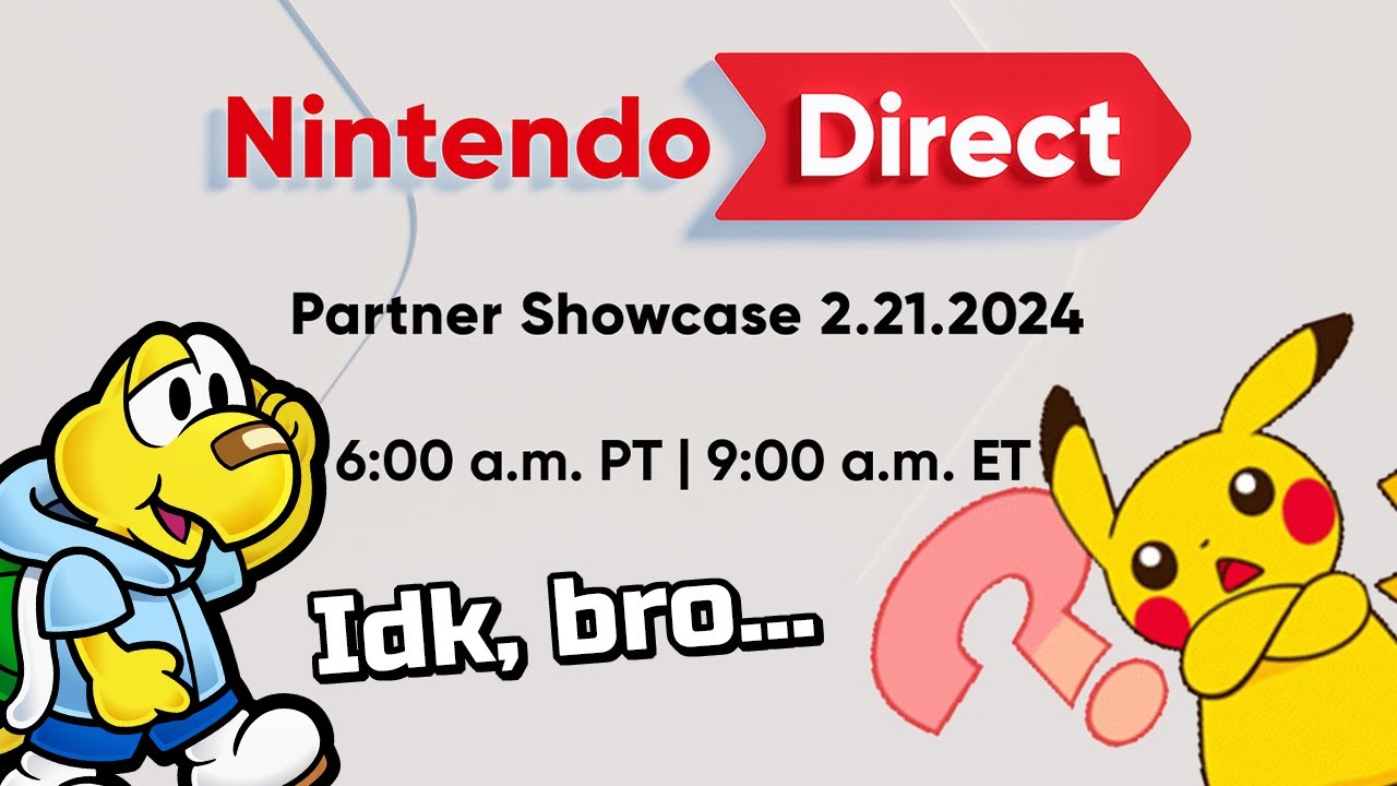 Nintendo Partner Showcase Incoming... - YouTube