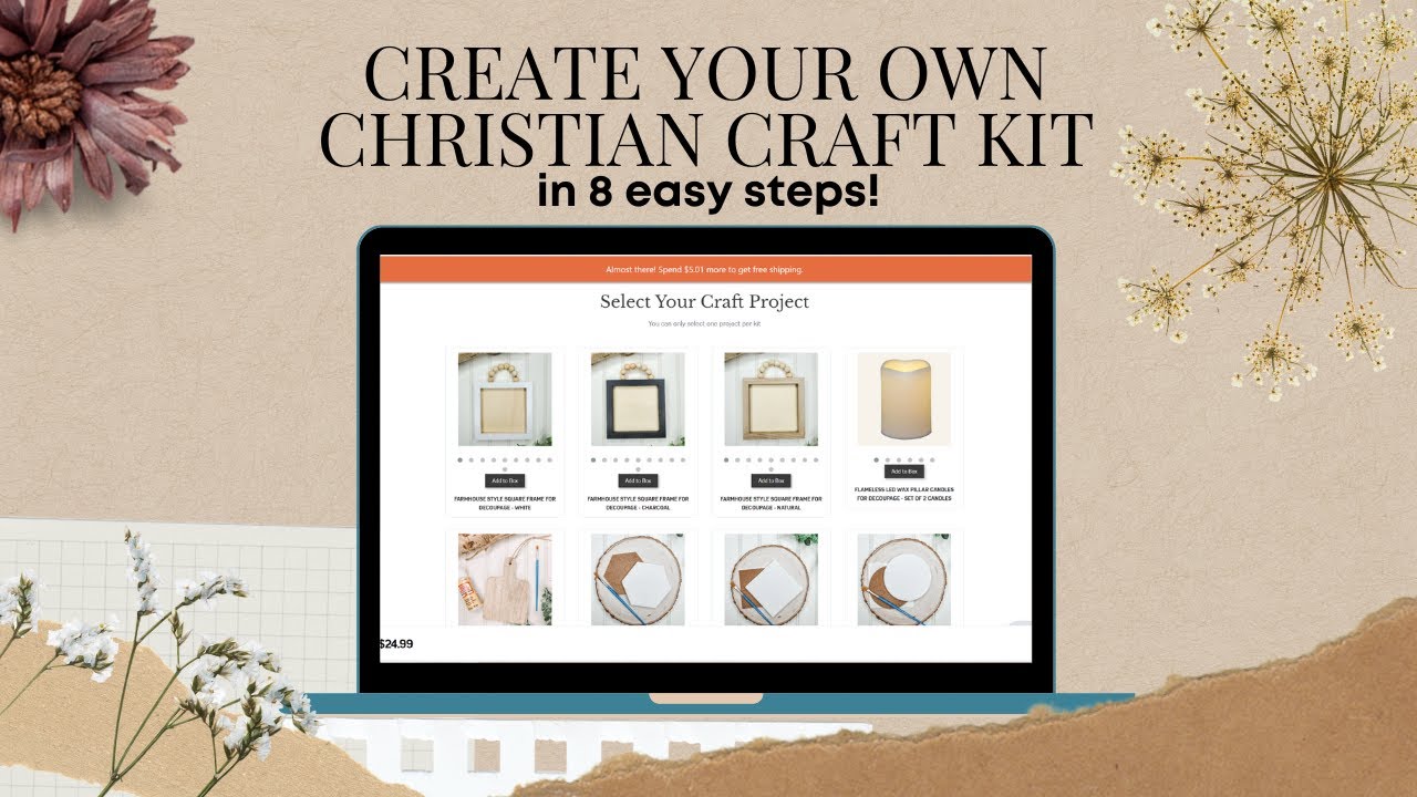 Build Your Own Christian Craft Kit | ChristianCraftPaper.com - YouTube