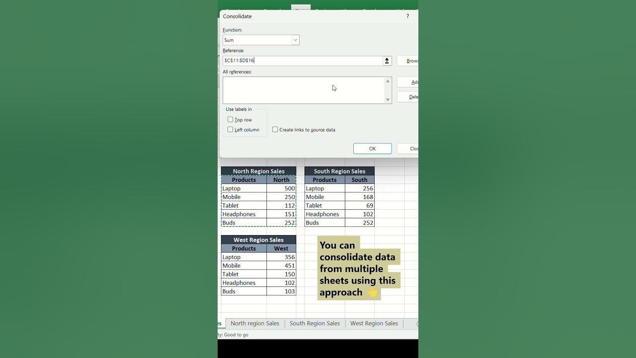 Stop Consolidating Data Manually in Excel! Try This Amazing Trick #exceltricks #excel - YouTube