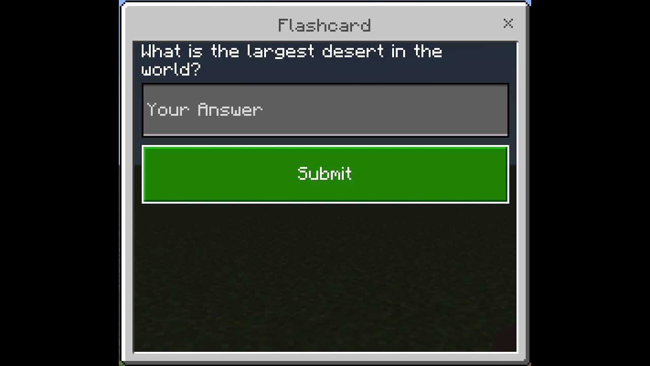 FlashCards Prototype - Minecraft Education - YouTube