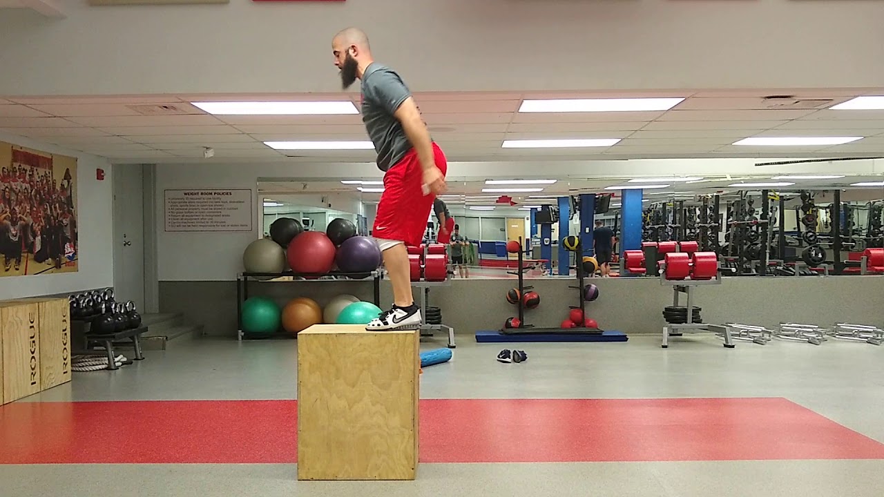 Pause Box Jump with Step Down - YouTube