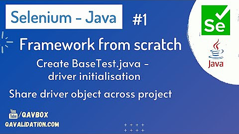 Selenium java framework - YouTube