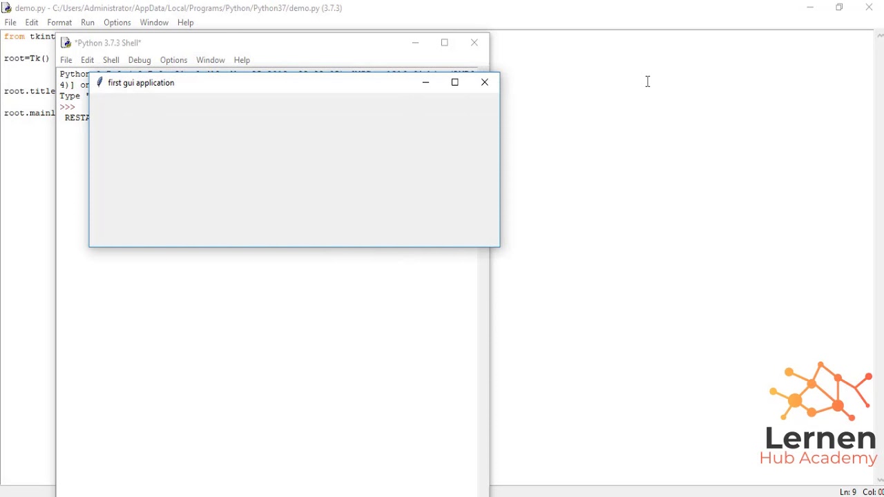 Tkinter beginner Application - YouTube
