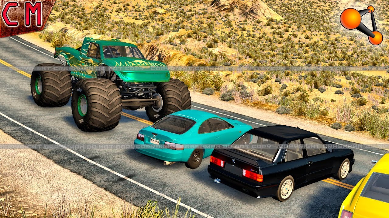 Custom Created Big Foot high speed Destruction (Monster Truck) BeamNG ...