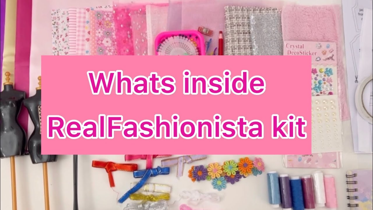 Fashion Design Kit for kids introduction and whats inside the box - YouTube