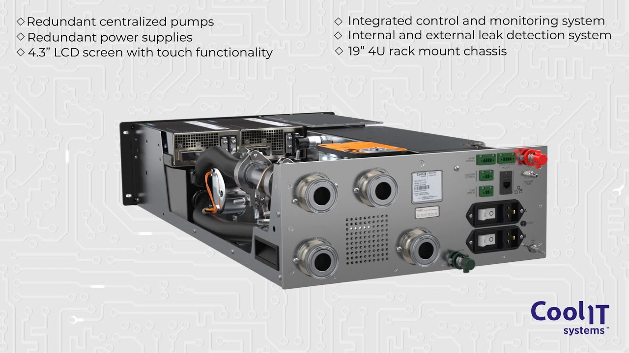CoolIT Rack DLC CHx200 CDU - YouTube