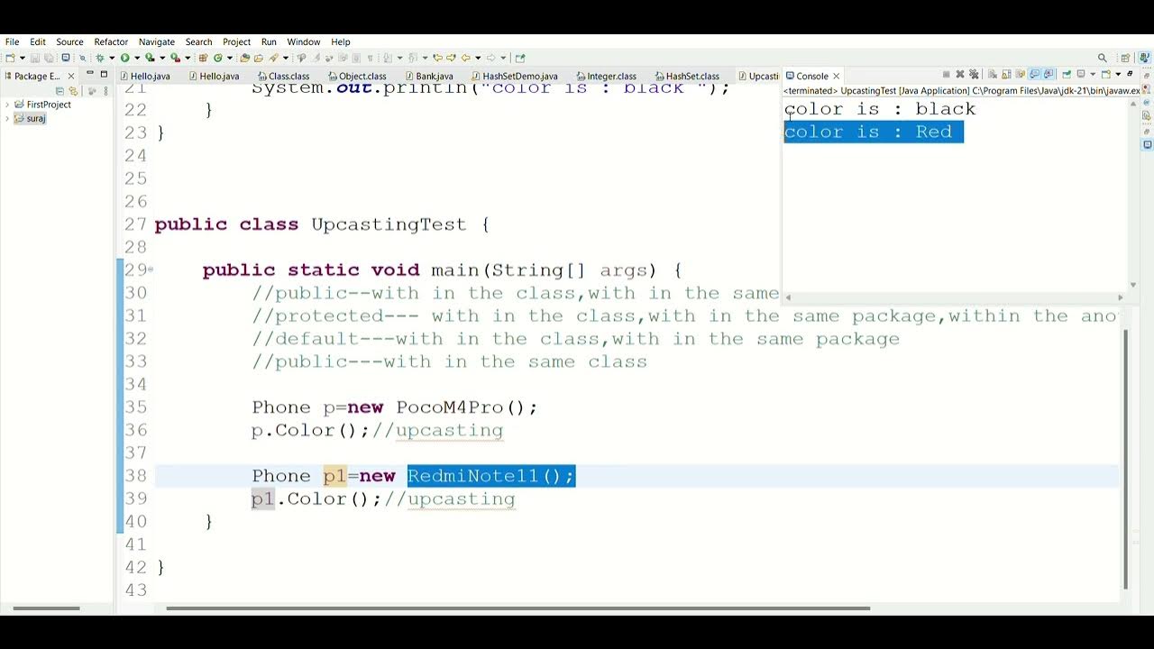Upcasting and DownCasting in Java - YouTube