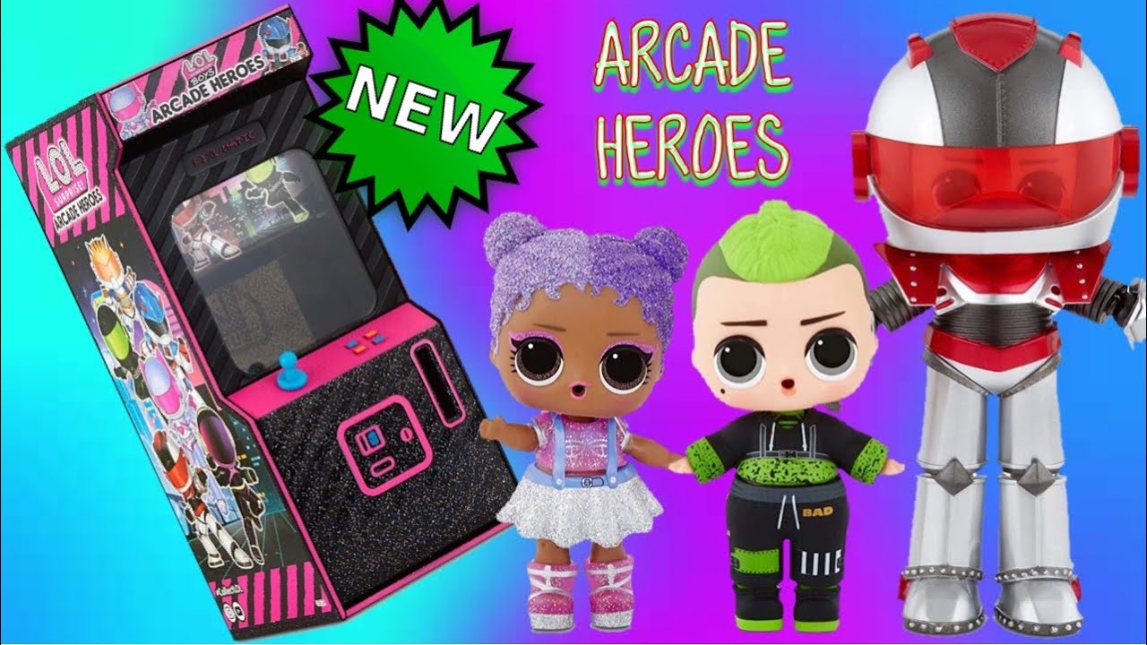 LOL Surprise Boys Arcade Heroes Unboxing - YouTube