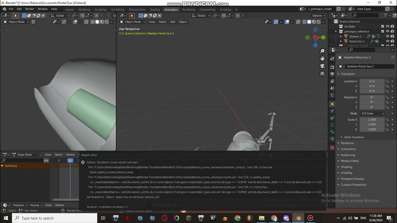 Portal Reimagined devlog | Portal Gun Viewmodel Progress/Anim Showcase - YouTube