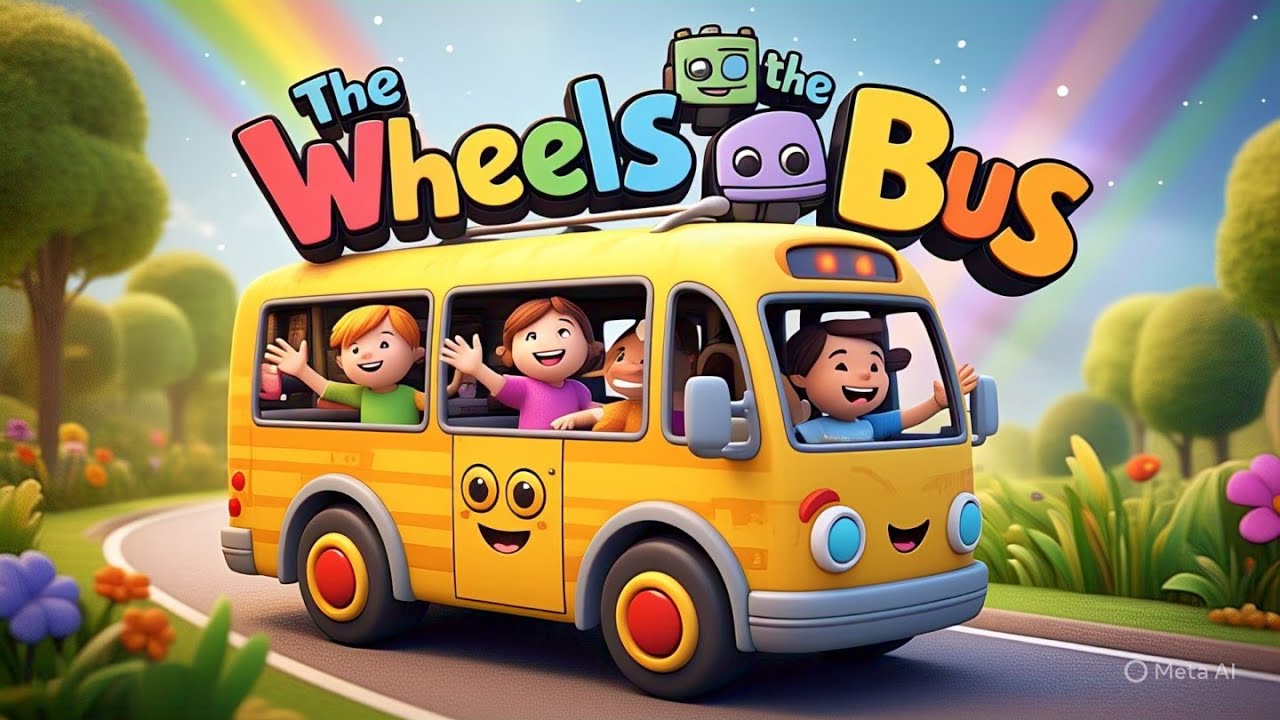 The Wheels on the Bus 🚍 | Fun Sing-Along for Toddlers & Preschoolers ...