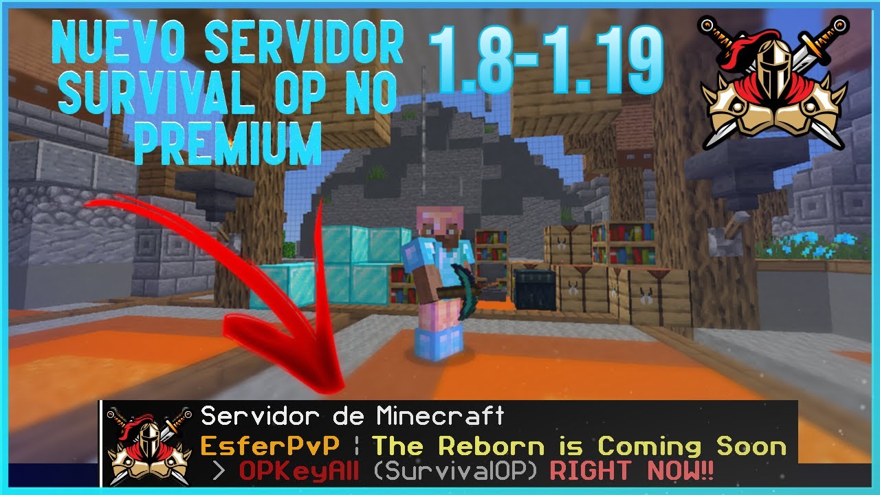El nuevo servidor de survival op NO PREMIUM (1.8-1.20) Servidores para ...